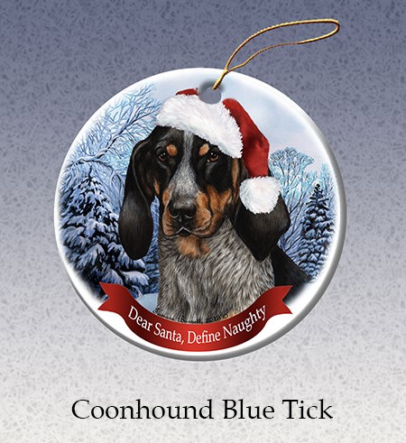 Raining Cats and Dogs | Bluetick Coonhound Dear Santa Dog Christmas ...